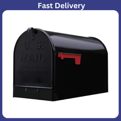 JUMBO POST MOUNT MAILBOX Galvanized Steel Extra Large Rural Mail Box ...