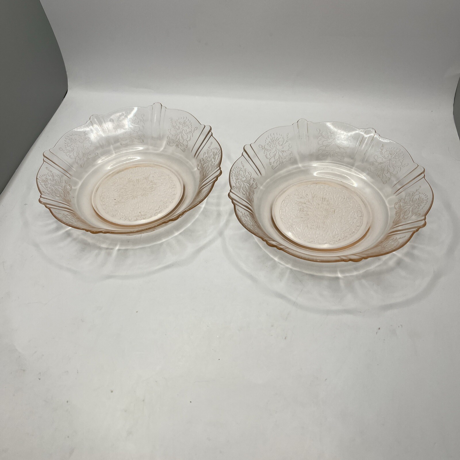 Macbeth Evans Pink American Sweetheart Berry Dessert Bowls Set of 2 | eBay