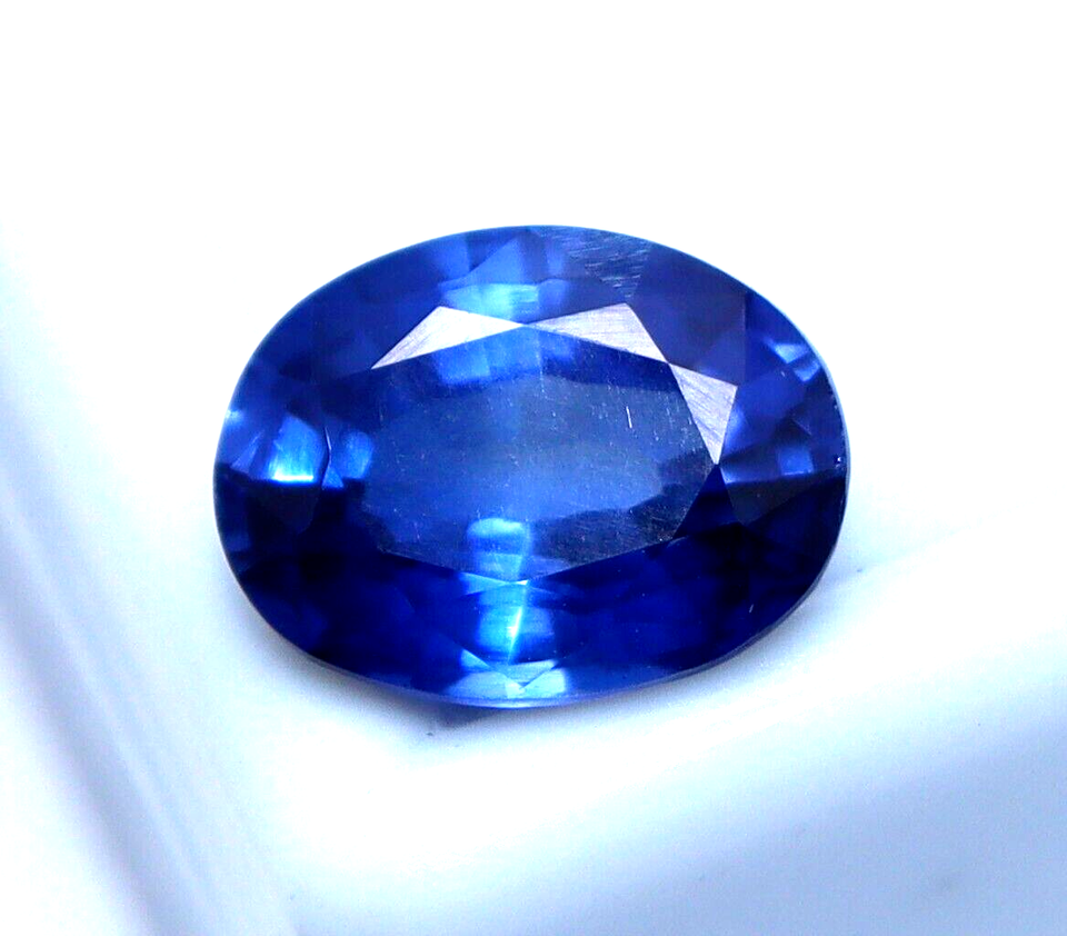 Certified Oval Cut 1.10 Ct Natural Blue Sapphire Faceted Loose Gemstone ...