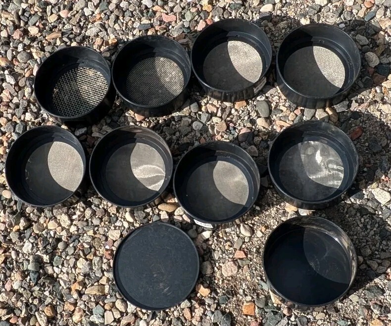 LOT Hubbard Scientific Sand Soil 8 Sieves Geology Tool Scientific apx 6 ...