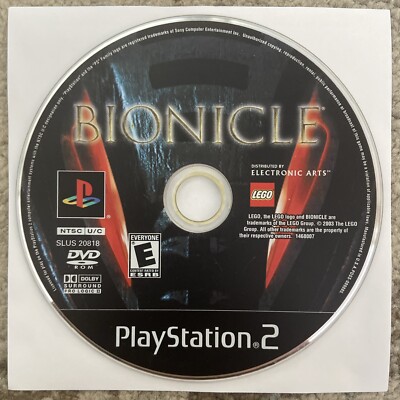 🔥 Bionicle (Sony PlayStation 2 PS2, 2003) Mint Disc Only! See ...