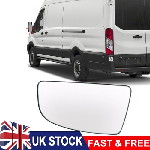 Left Passenger Side Lower Door Wing Mirror Glass For Ford Transit MK8 ...