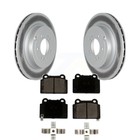 Rear Coated Disc Brake Rotors And Ceramic Pads Kit For Mitsubishi ...