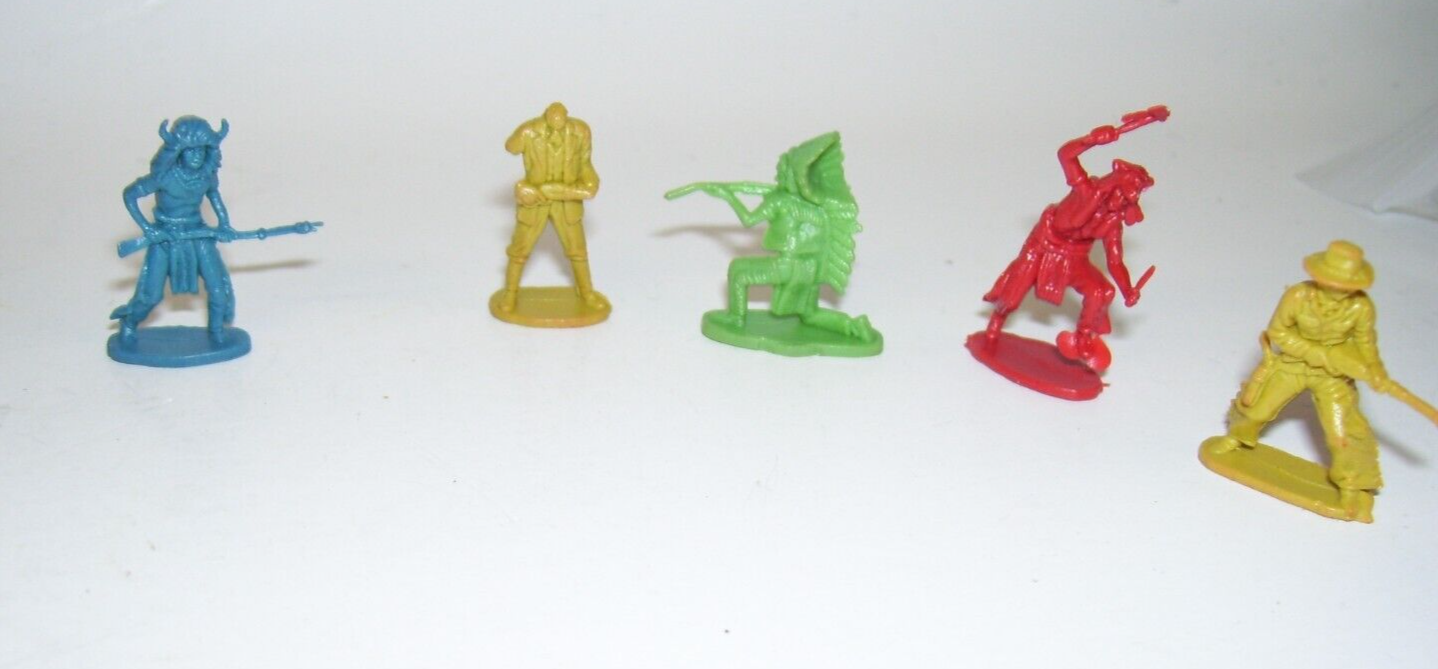 Miniature Cowboys and Indians Play Set of 42 | eBay