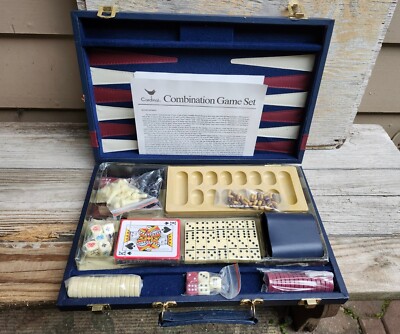 Vtg Cardinal Combination Game Set NOS Checkers, Bgammon; Domino's Chess ...