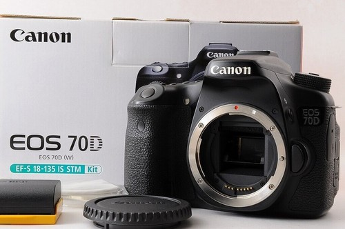 【NEAR MINT】CANON EOS 70D 20.2MP Digital SLR Camera IN BOX From JAPAN ...