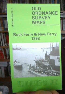 MAP OF Rock Ferry & New Ferry 1898: Cheshire Sheet 13.12 NEW ...