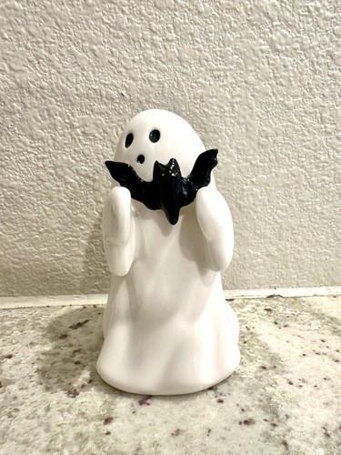 Target Bootiful Ceramic Ghost w/ Bat Halloween Decorative Figurine Hyde ...