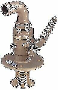 Perko Seacock Ball Valve Design w/Curved Tail 1-1/2 In Cast Bronze ...