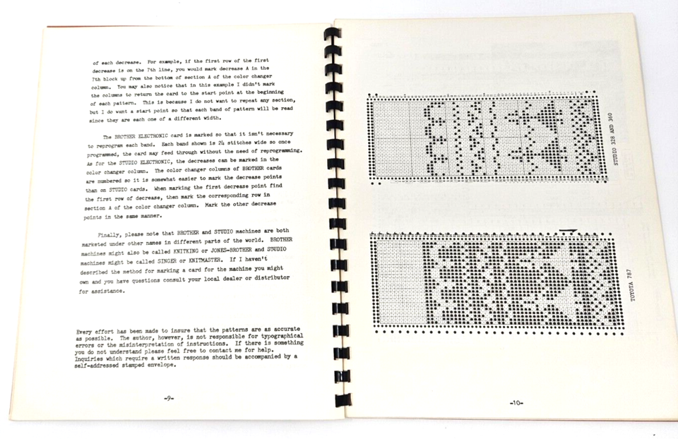 Fairisle Yokes, Punch Card Supplement Joyce A Scheider Knitting ...