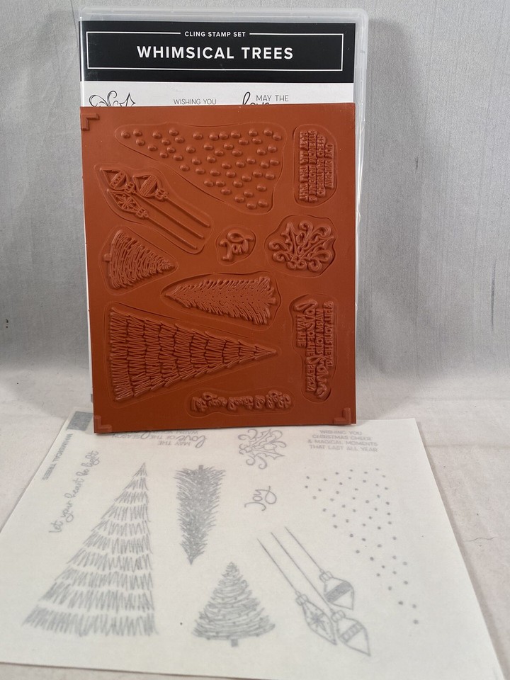 WHIMSICAL TREES Stamp Set CHRISTMAS TREES Dies Stampin Up Love Home Heart H21 | eBay
