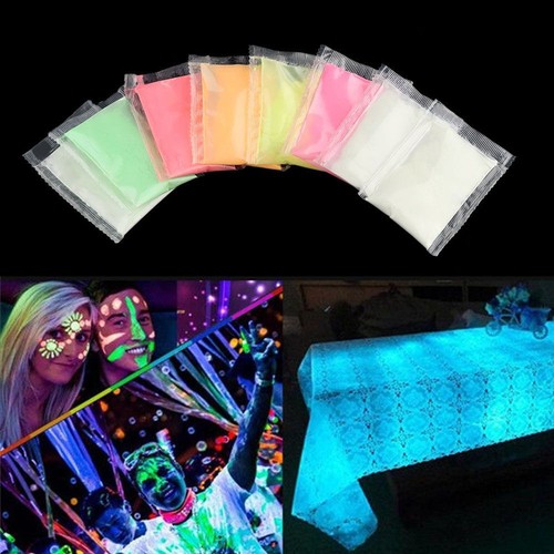 Bright Art Dust DIY Glow In The Dark Fluorescent Powder Neon Phosphor ...