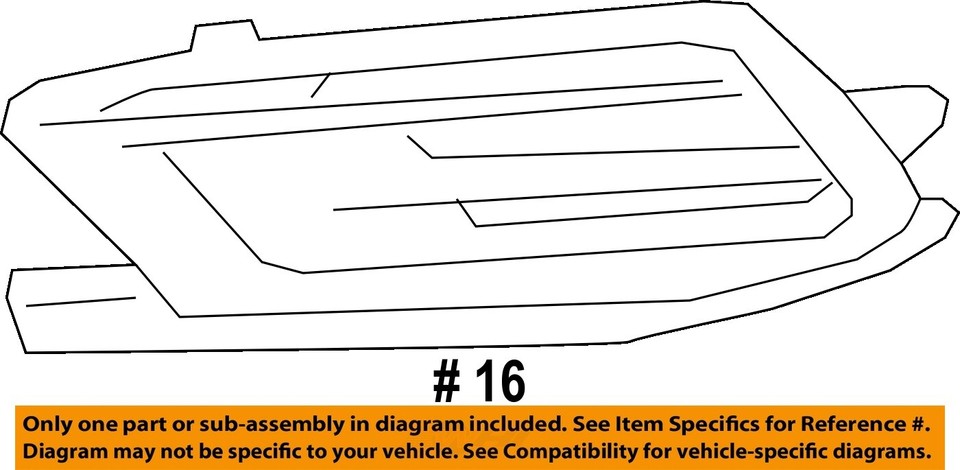 GM OEM 15-16 Cruze Limited Bumper Components-Trim Cover 94516100 | eBay