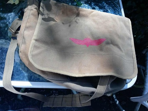 VTG US Army AIRBORNE Military Satchel Canvas Shoulder AMMO Messenger ...