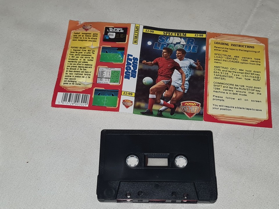Super League Players Football Sinclair ZX Spectrum Games N2 53 | eBay