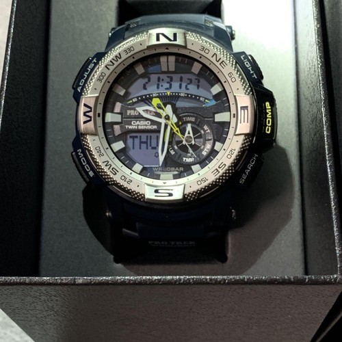 CASIO PROTREK PRG-280 Twin Sensor Watch 2025 New Battery Waterproof | eBay