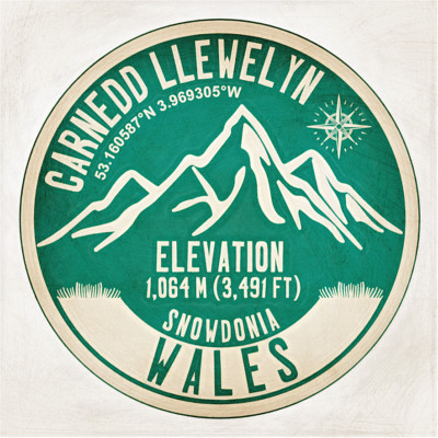 Carnedd Llewelyn Snowdonia Wales Mountain Vinyl Sticker or Fridge ...