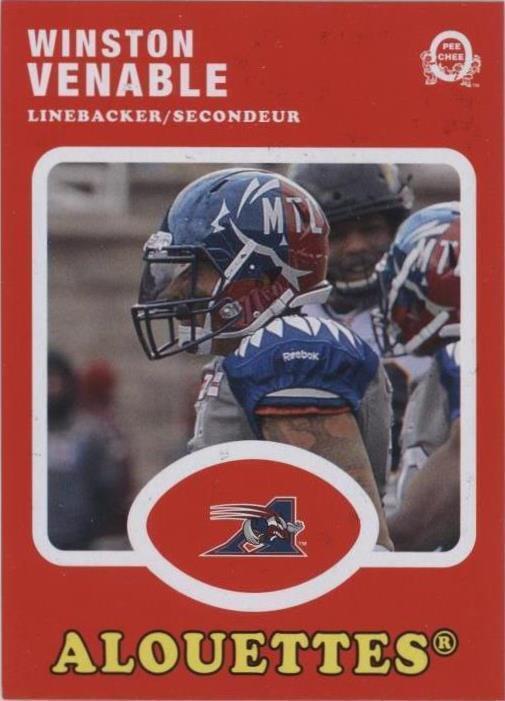 2016 Upper Deck CFL - O-Pee-Chee Retro Winston Venable #3 (RC) for sale ...