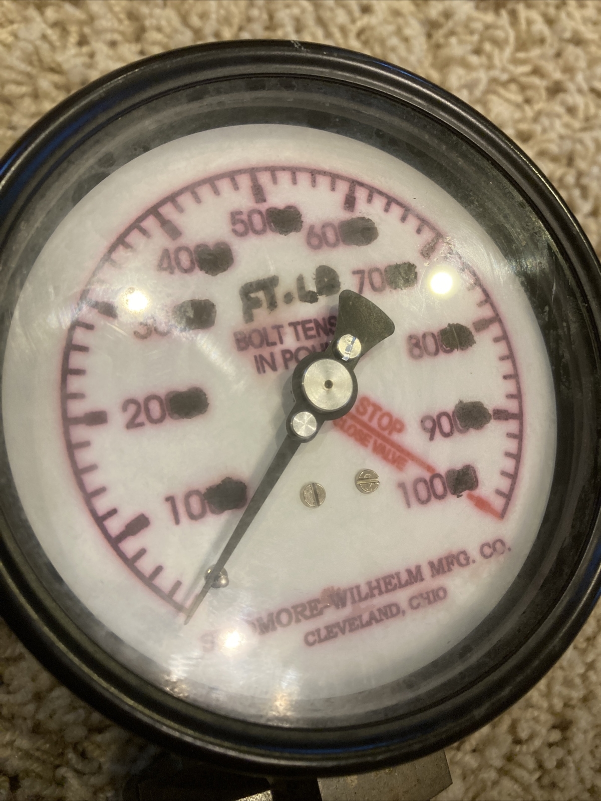 Skidmore Wilhelm Model J Portable Bolt-Tension Calibrator Torque Tester ...