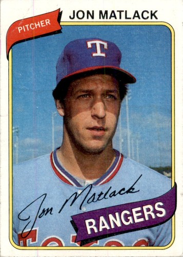 1980 Topps Baseball Jon Matlack Texas Rangers #592 | eBay