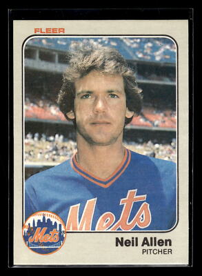 1983 Fleer #536 Neil Allen Set Break Mint+ New York Mets QTY | eBay