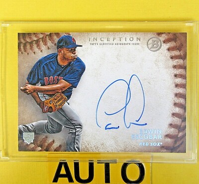 EDWIN ESCOBAR 2015 ROOKIE INCEPTION CERTIFIED AUTO. #RAEE Boston Red ...