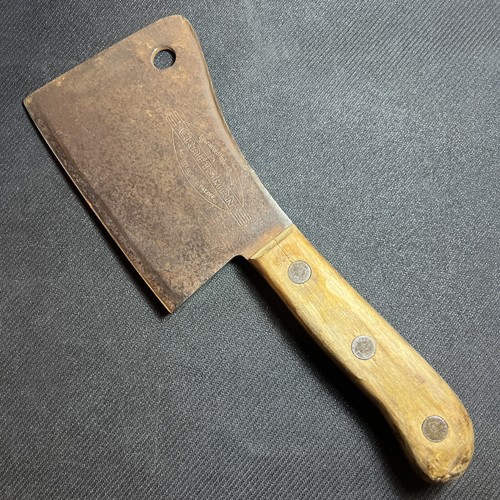 Vintage 11.5" Craftsman Professional Steel Meat Cleaver Butcher Knife ...