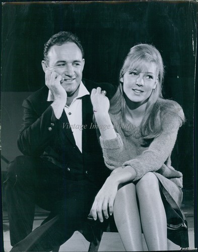 1972 Gene Hackman Joanna Pettet Actors Poor Richard Play Wirephoto 7X9 ...
