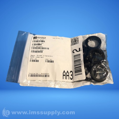 Heyco 836-8463 Bag of 10 Locknuts, Screws & Fasteners 1/2" Black 2608 ...