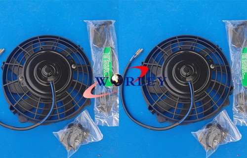 2 sets Universal 7 inch 12V volt Electric Cooling Fan Thermo Fan ...