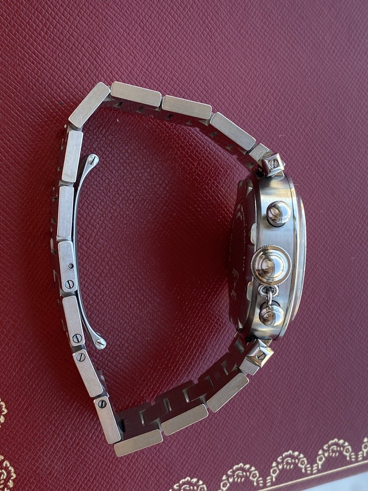 Cartier Pasha Watch Chronograph Automatic 2412 Mens 36.5mm Swiss Made ...