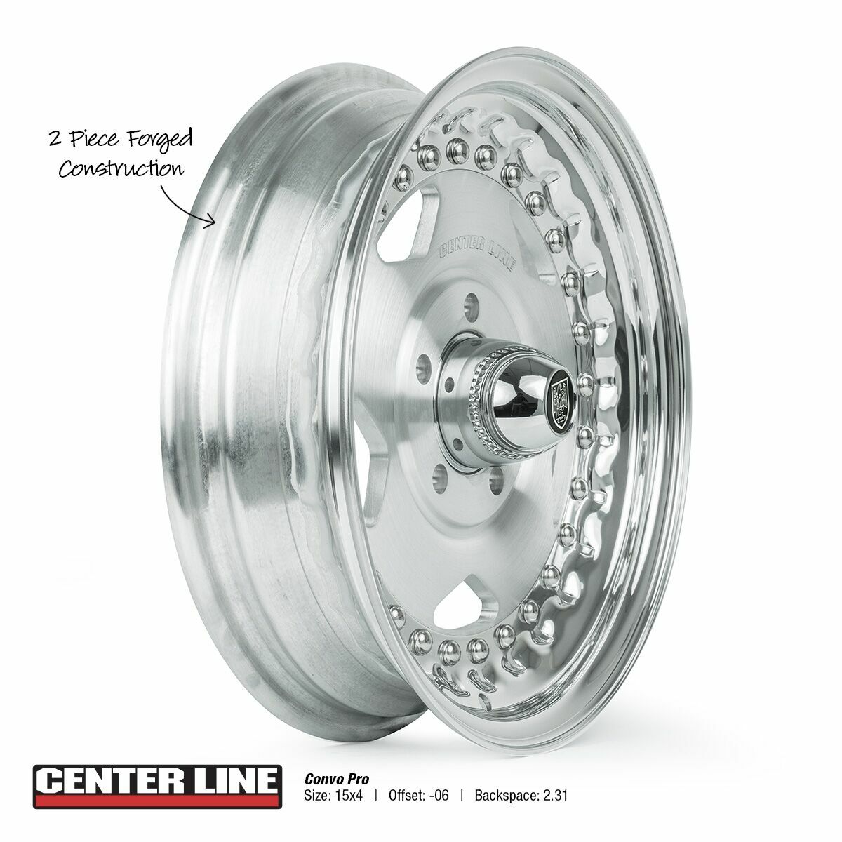 CENTERLINE 15" CONVO PRO Wheels in Size 15x4 Ford Falcon Valiant ...