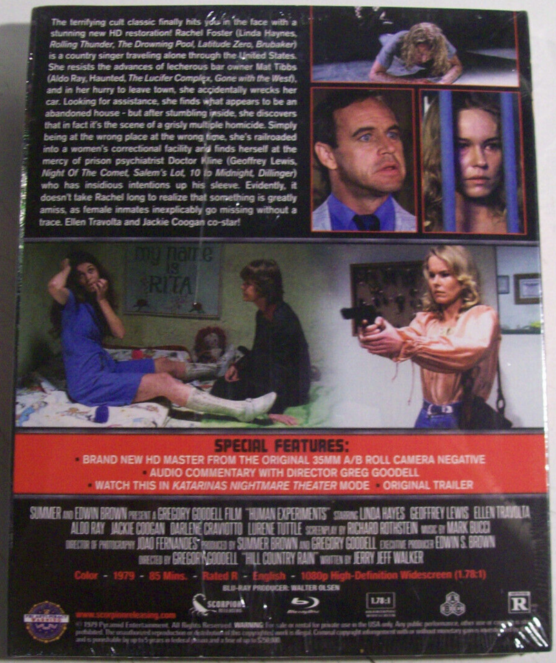 BRAND NEW SEALED Human Experiments Blu Ray Scorpion Releasing Linda Hayes | eBay