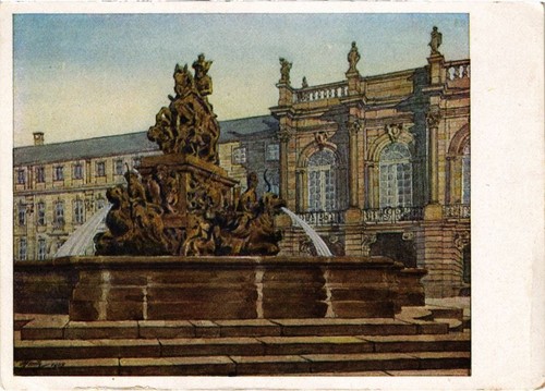 CPA AK Bayreuth Markgrafenbrunnen m. Neuem Schloss GERMANY (1267000) | eBay