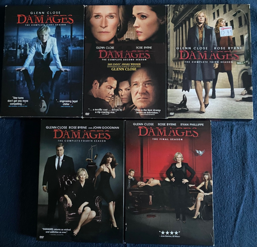 Damages The Complete Series 15 DVDs (2007-12) 5 Seasons, 59 Episodes ...