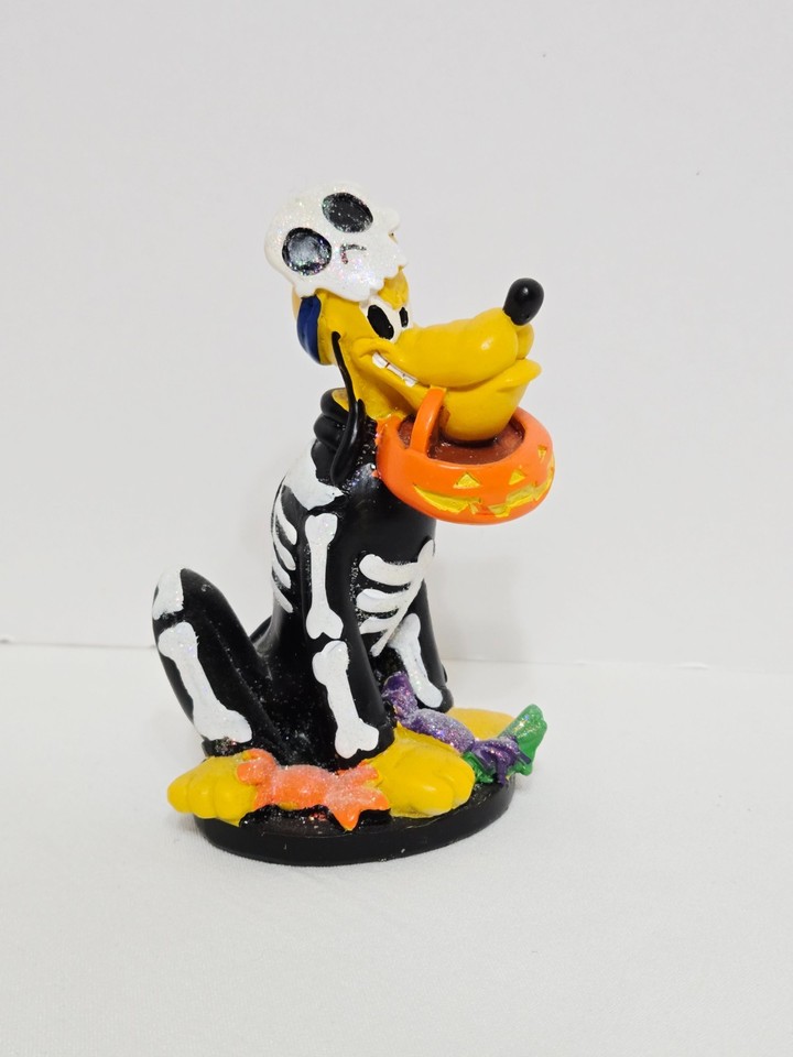 Disney PLUTO Halloween Skeleton Costume Pumpkin Statue CVS Figure 5 ...