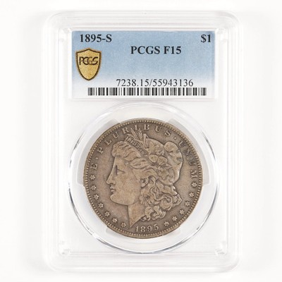 1895-S Key Date Morgan Dollar $1 F15 PCGS *Problem Free 31316 | eBay