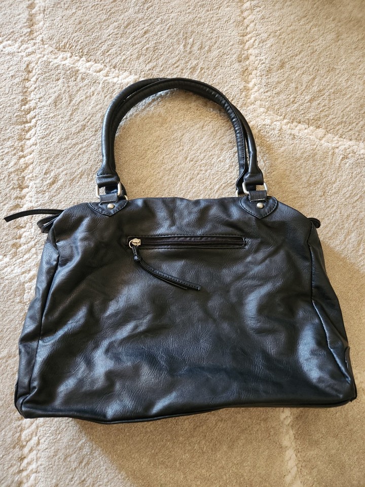 Unbranded Faux Leather Black Biker Shoulder Bag Purse | eBay
