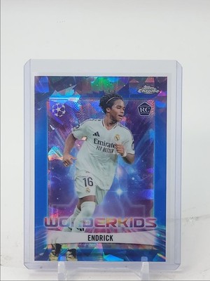 ENDRICK 2024 TOPPS CHROME UEFA SAPPHIRE WONDERKIDS ROOKIE RC Q2754 | eBay
