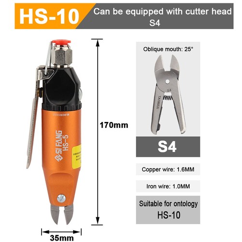 Mini Air Power Scissors Pneumatic Nipper Cutter Cutting Tool for Iron ...