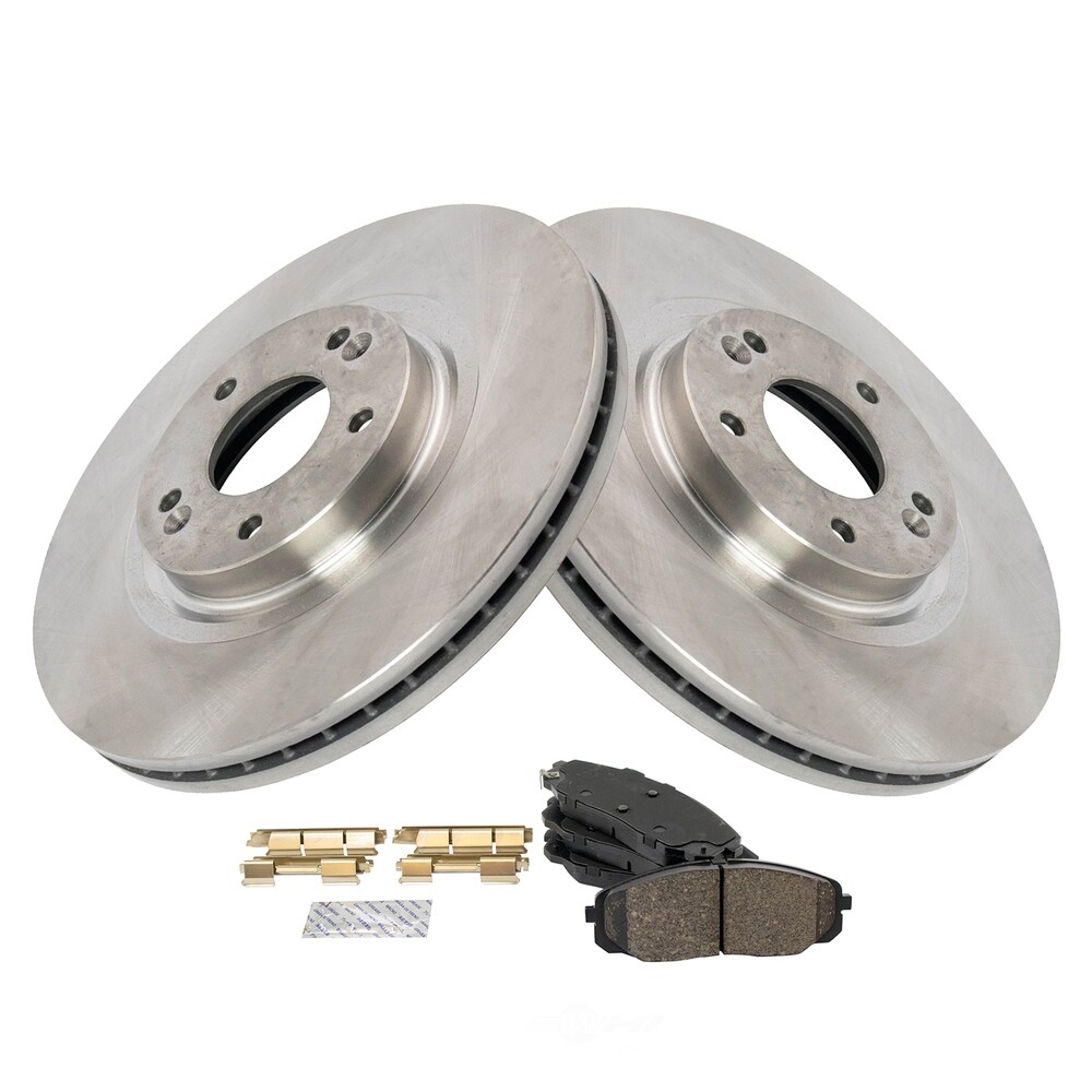 Disc Brake Kit-Ceramic Brake Pad and Rotor Kit TRQ BKA14209 fits 2015 ...