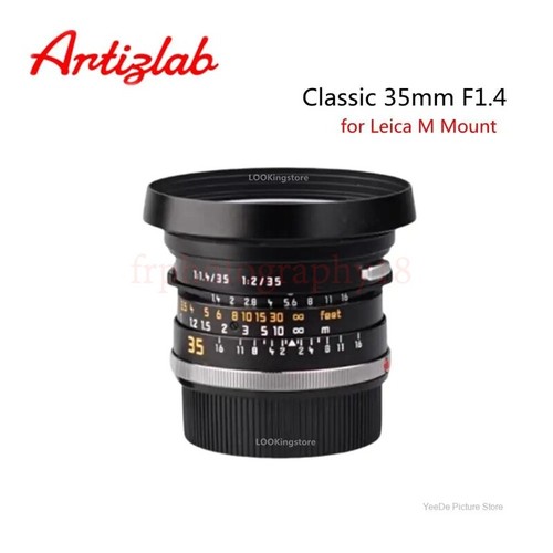 Artizlab Classic 35mm F1.4 Full Frame Camera Lens For Leica M Mount ...