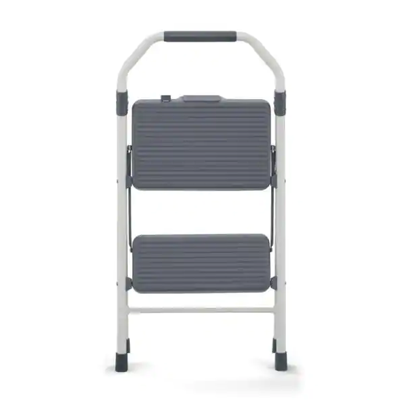 2-Step Compact Steel Step Stool, 225 Lbs. Load Capacity Type II Duty ...
