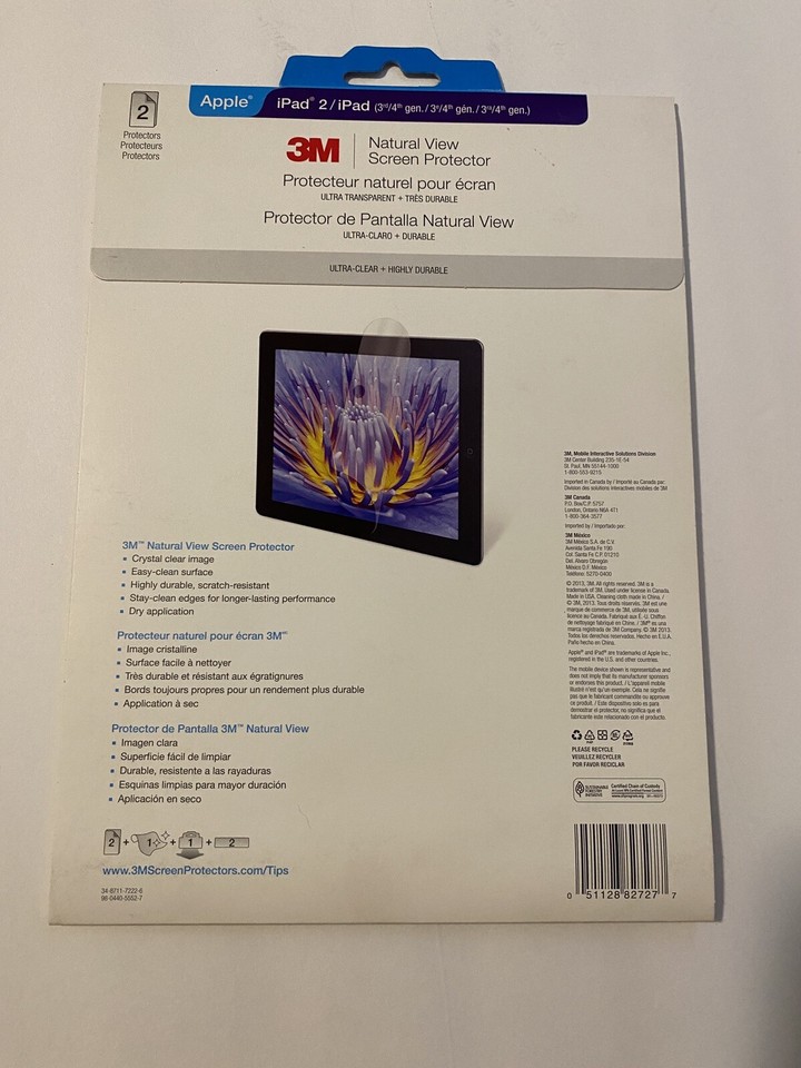 3M Natural View Screen Protector for Ipad 3rd/4th generation iPad 2 | eBay