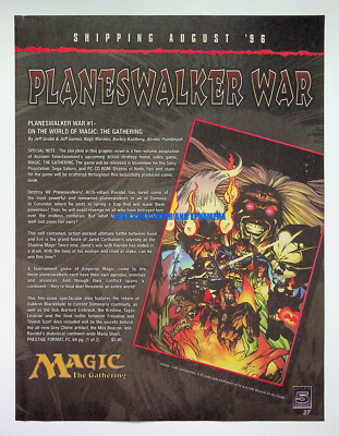 Magic the Gathering Acclaim Comics 1996 Trade Print Magazine Ad Poster ...