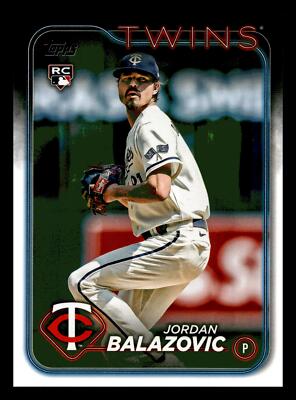 2024 Topps Jordan Balazovic RC Rookie #263 Minnesota Twins Series 1 ...