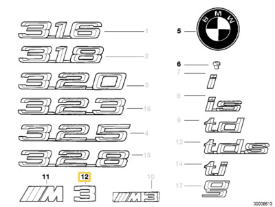 "3" emblem for BMW E-36 | eBay