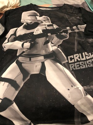 DisneyStar Wars Men's 2XL Storm Trooper Graphic All Over Print-READ ...