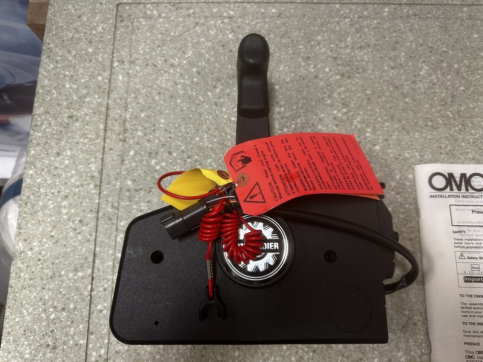 OMC Outboard Side Mount Control Box W/ Out Trim & Tilt P#0176380 ...