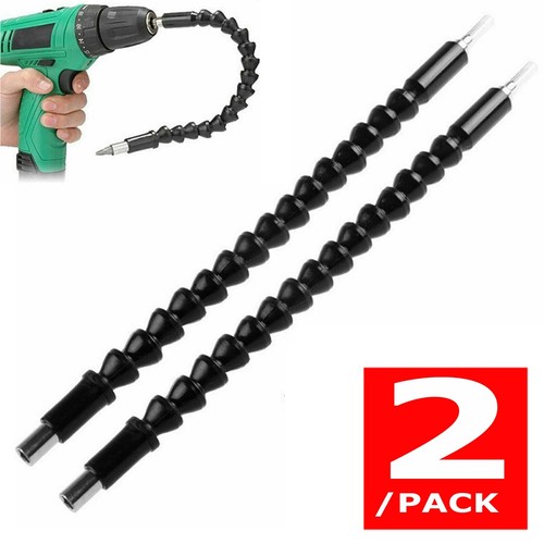 2X 12'' Flexible Shaft Extension Bit Drill Adapter Screwdriver Holder 1 ...